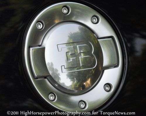 The fuel door cover of the 2007 Bugatti Veyron | Torque News